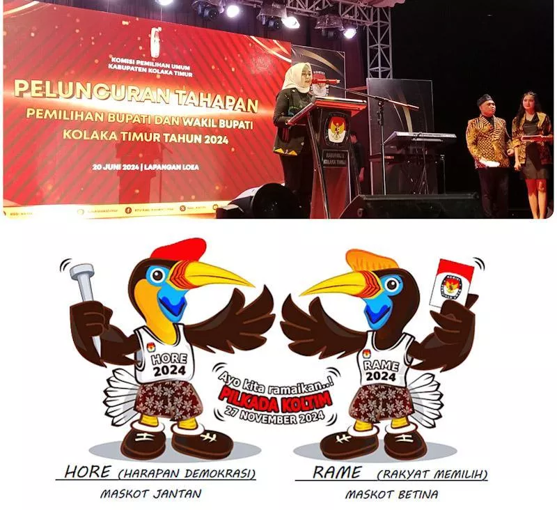 KPU Kolaka Timur Resmi Luncurkan Maskot HORE dan RAME untuk Pilkada Kolaka Timur 2024 ...